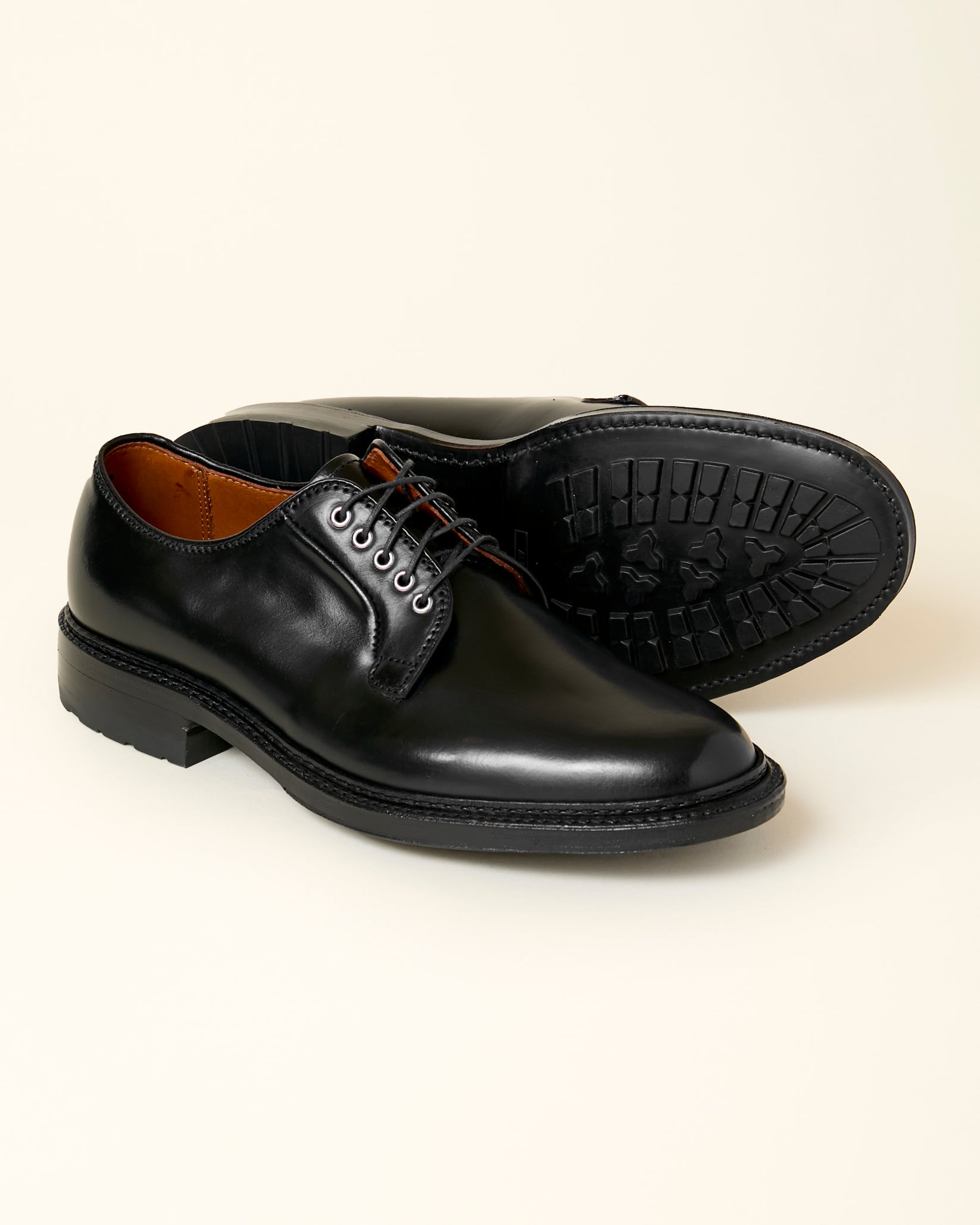 9901C Plain Toe Blucher in Black Shell Cordovan, Barrie Last – Brick ...