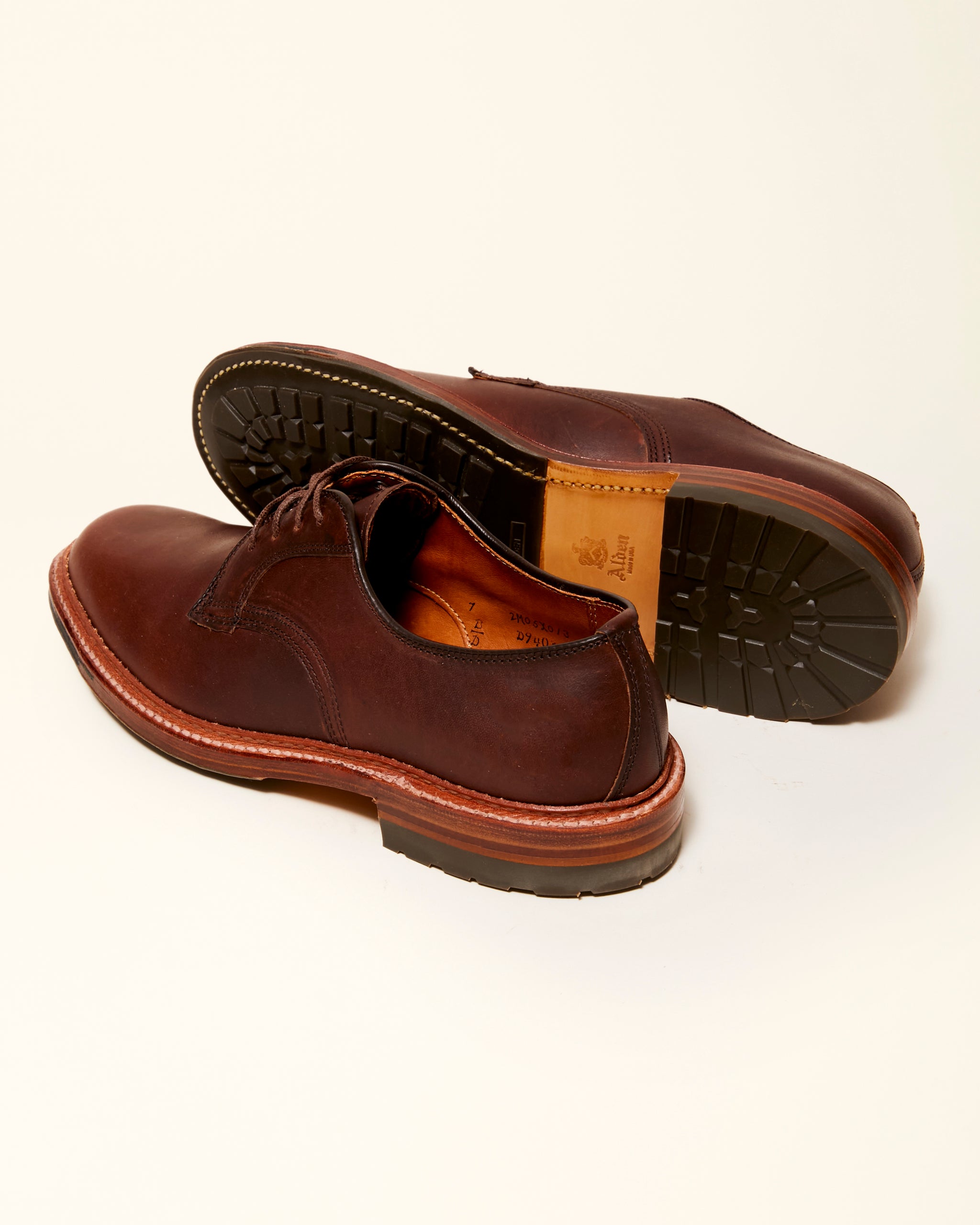 "Commuter" Plain Toe Derby in Brown Kudu, Barrie Last – Brick + Mortar ...