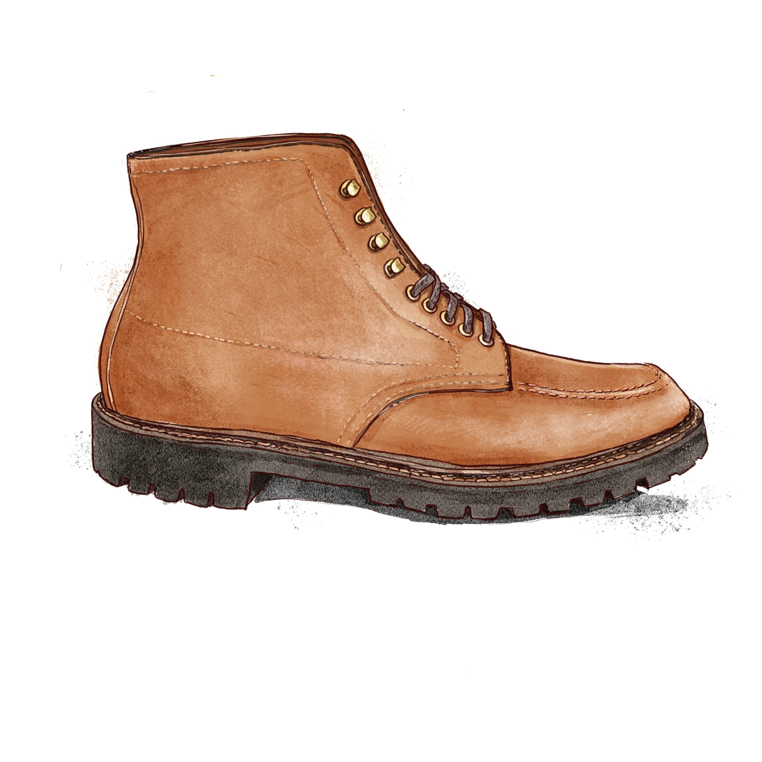 "Wanderlust" Indy Boot in Tan Smooth Chamois, Trubalance Last – Brick ...