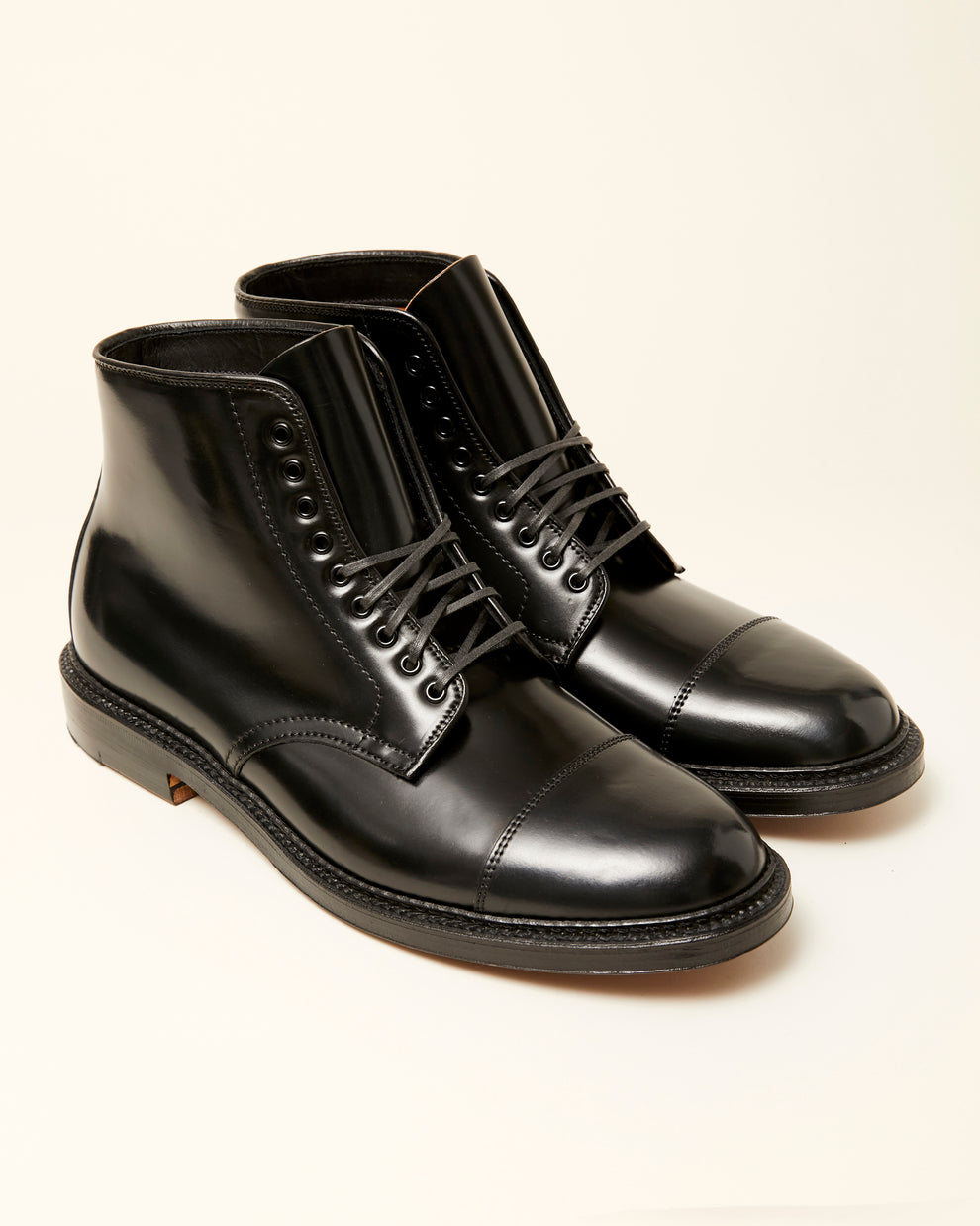 "Downtown" Straight Tip Boot in Black Shell Cordovan, Barrie Last ...