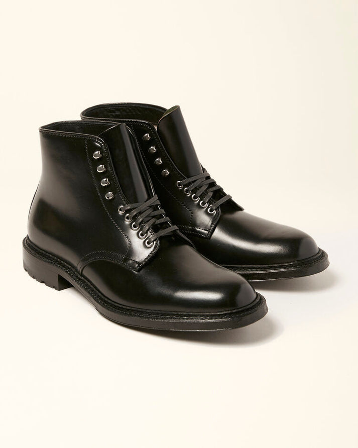 "Armstrong" Plain Toe Boot in Black Shell Cordovan, Barrie Last – Brick ...